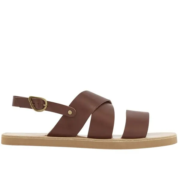 ANCIENT GREEK SANDALS Miltos Sandals - Chestnut