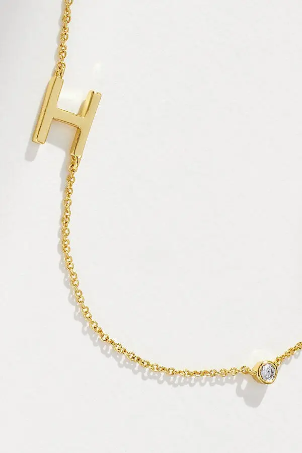UNCOMMON JAMES Monogram Pendant Necklace - H