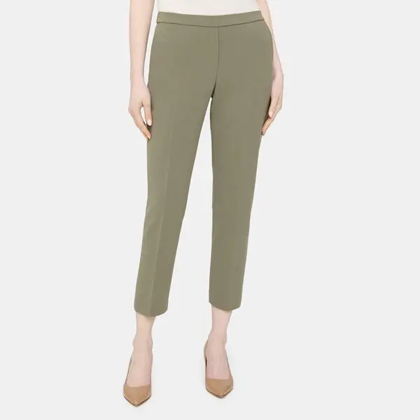 Theory Slim Cropped Pull-on Pant