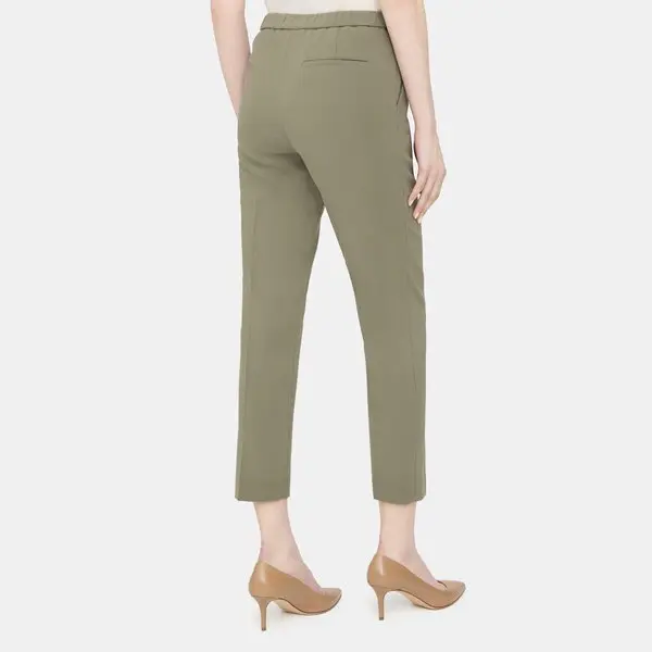 Theory Slim Cropped Pull-on Pant