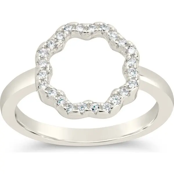 Sterling Forever Marisole Cubic Zirconia Ring - Silver