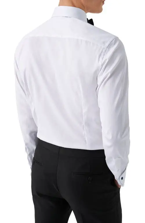 Eton Slim Fit Twill Fly Front Tuxedo Shirt