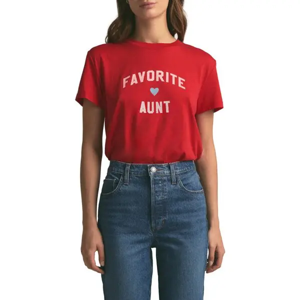 FAVORITE DAUGHTER Favorite Aunt T-shirt - Haute Rouge