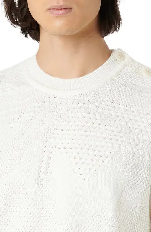 Bugatchi Texture Stitch Crewneck Sweater