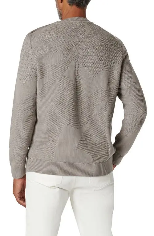 Bugatchi Texture Stitch Crewneck Sweater - Willow