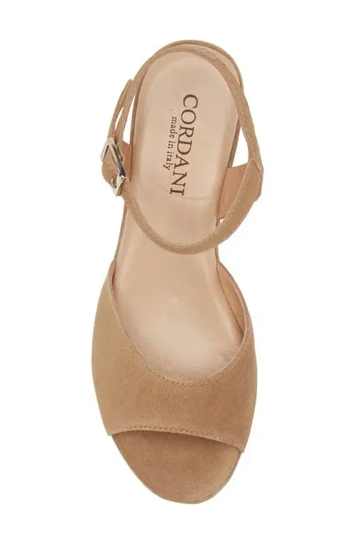 Cordani Ryder Ankle Strap Platform Wedge Sandal