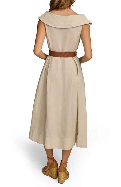 linen maxi dress summer Dusty Blue Loose Linen Maxi Dress from NikkaPlace main image 1