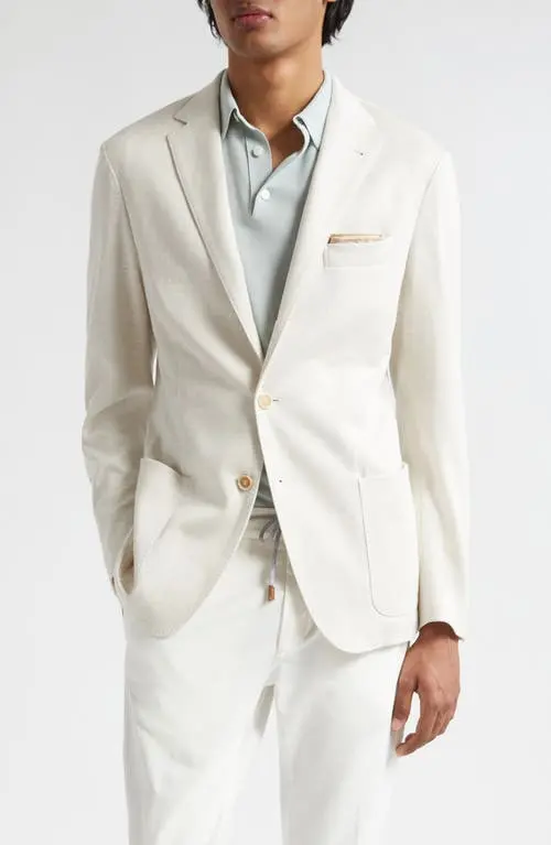 Eleventy Linen & Cotton Sport Coat - Sand