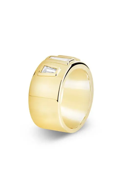 Sterling Forever Colsie Cigar Band Ring - Gold