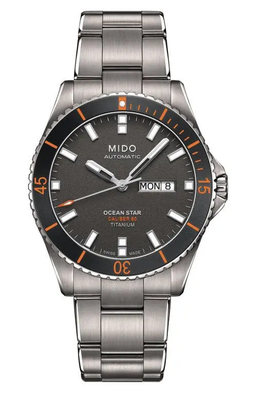 MIDO Ocean Star Diver Bracelet Watch - Grey