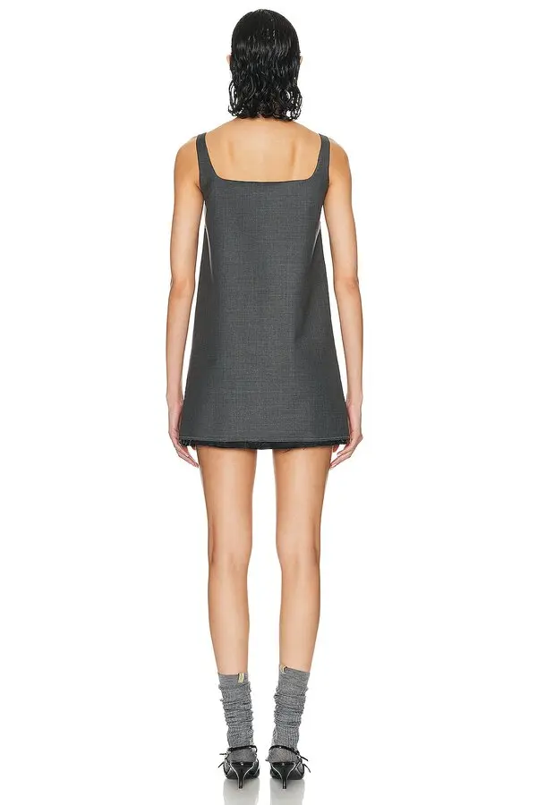 Miu Miu Logo Mini Dress