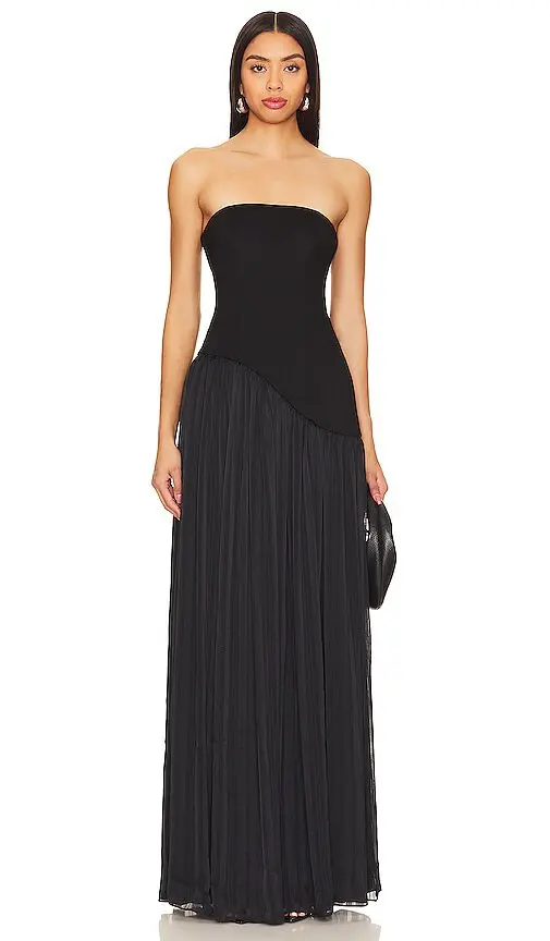 LOVERS AND FRIENDS Alice Strapless Gown - Black