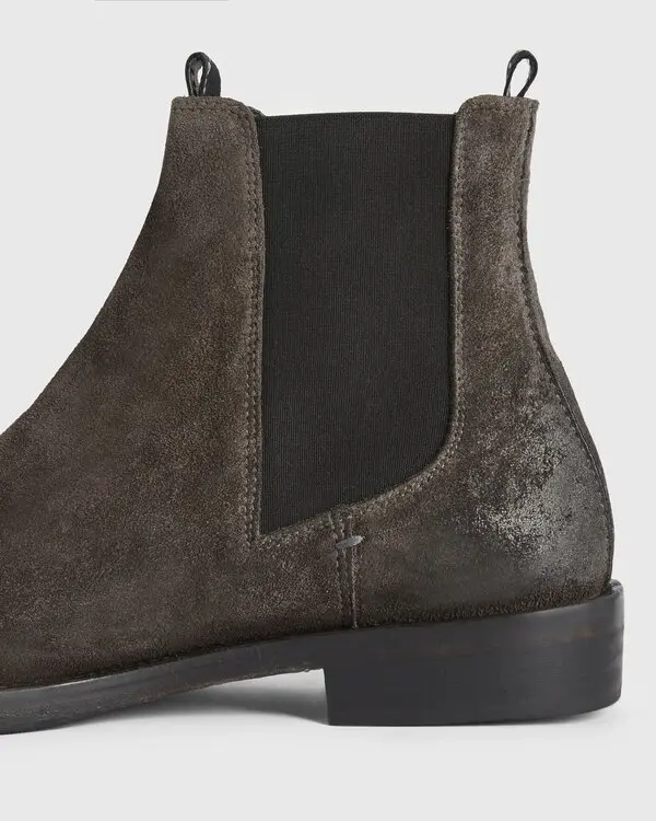 Allsaints Eli Suede Boots In Charcoal Grey - 60% Off  display picture 3