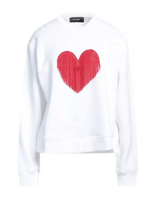 Dsquared2 Cotton Sweatshirt With Appliqués