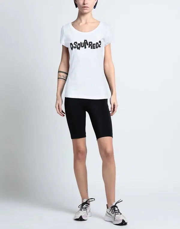 Dsquared2 Cotton T-shirt With Logo Print - White