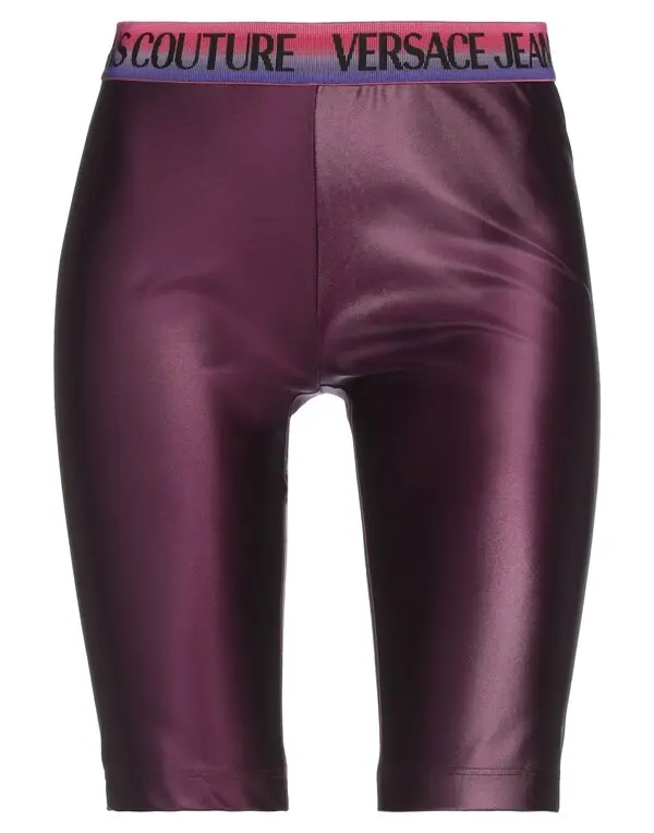 Versace Shorts & Bermuda Shorts Plum Size Polyamide, Elastane