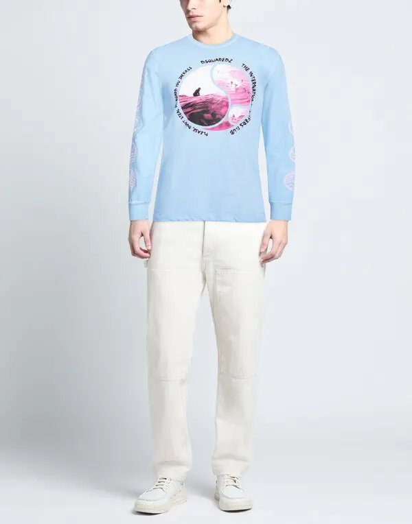 Dsquared2 T-shirt Size Cotton - Sky Blue