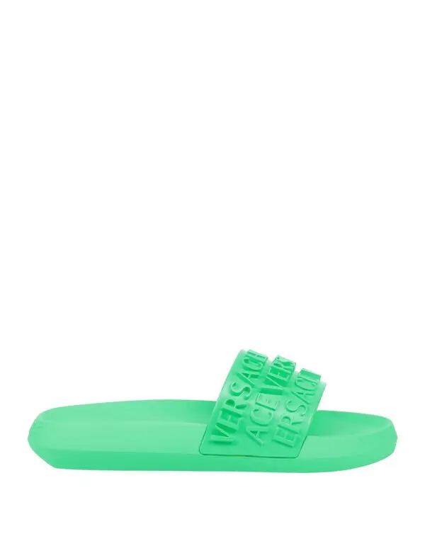 Versace Rubber Pool Slides - Green