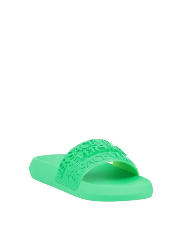 Versace Rubber Pool Slides - Green