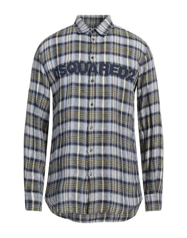 Dsquared2 Shirt Size Linen - Blue