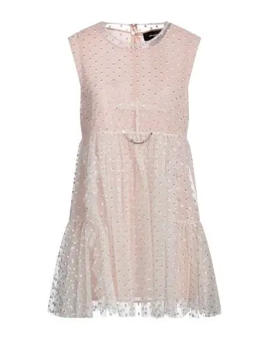 Dsquared2 Polyamide Mini Dress With Polka Dots And Embellishments