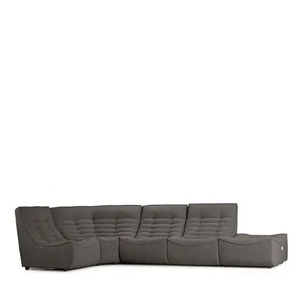 GIUSEPPE NICOLETTI Trattino 5 Piece Power Reclining Sectional - Riccio Ecru
