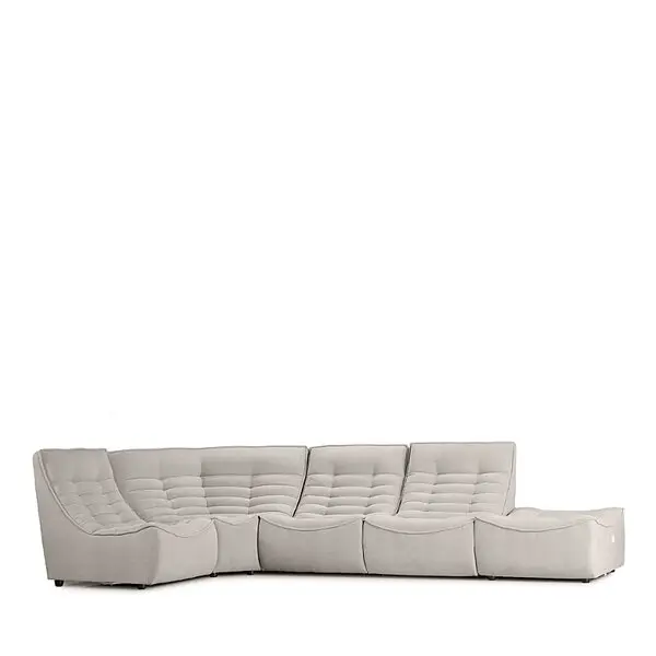 GIUSEPPE NICOLETTI Trattino 5 Piece Power Reclining Sectional - Riccio Tortora