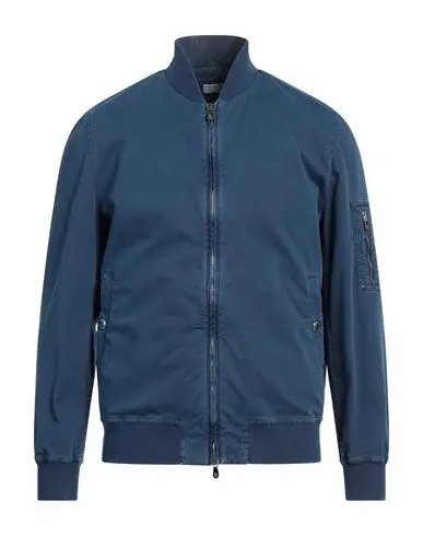 Brunello Cucinelli Denim Bomber Jacket - Blue