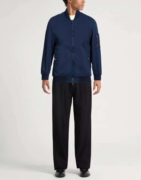 Brunello Cucinelli Denim Bomber Jacket - Navy