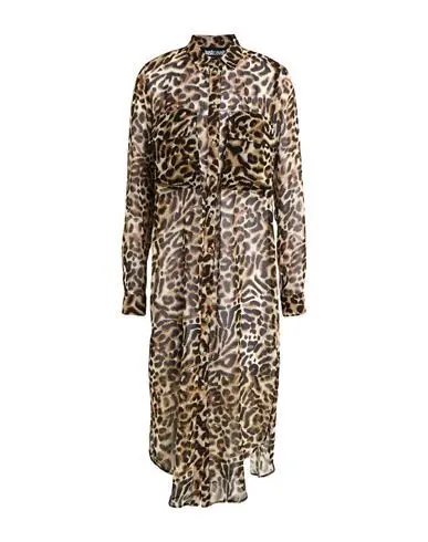 Just Cavalli Midi Dress Polyester Leopard Print