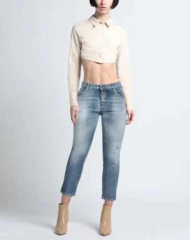 Dsquared2 Skinny Fit Jeans With Faded And Distressed Details