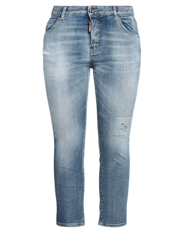 Dsquared2 Skinny Fit Jeans With Faded And Distressed Details