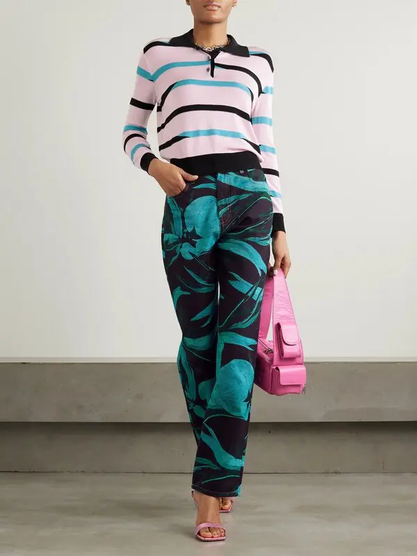LOUISA BALLOU Cruise Striped Knitted Sweater