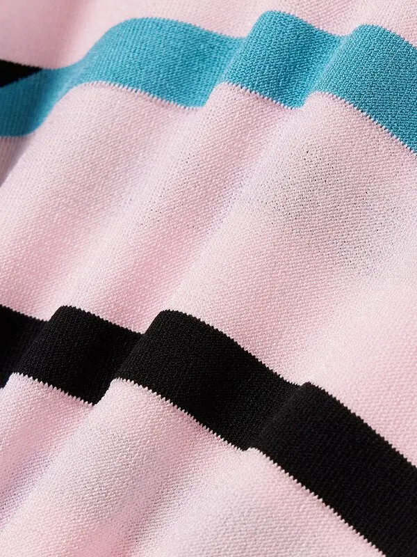 LOUISA BALLOU Cruise Striped Knitted Sweater