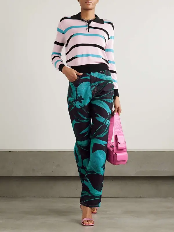 LOUISA BALLOU Cruise Striped Knitted Sweater