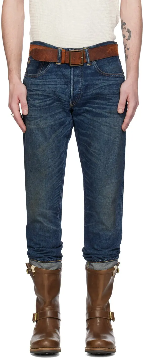 Ralph Lauren Indigo Slim Fit Jeans In Ridgecrest Wash 43% Off