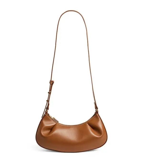 ELLEME Leather Dimple Moon Shoulder Bag