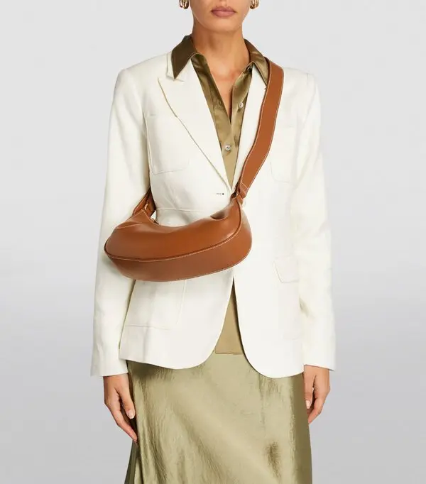 ELLEME Leather Dimple Moon Shoulder Bag