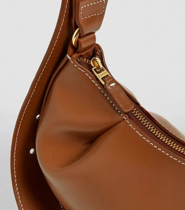 ELLEME Leather Dimple Moon Shoulder Bag