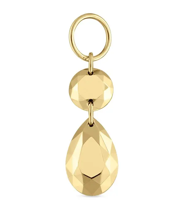 MARIA TASH Double Faceted Charm - Gold