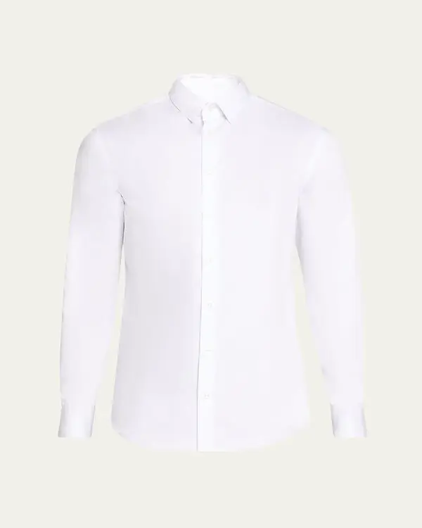 Giorgio Armani Solid Cotton Sport Shirt