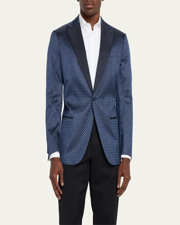 Giorgio Armani Silk Jacquard Blazer