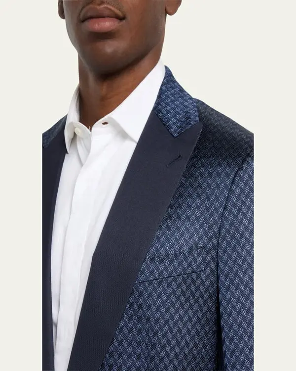 Giorgio Armani Silk Jacquard Blazer