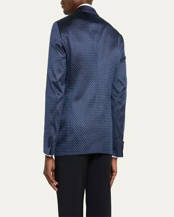 Giorgio Armani Silk Jacquard Blazer