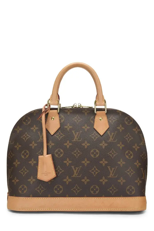 LOUIS VUITTON Monogram Alma Handbag - Brown