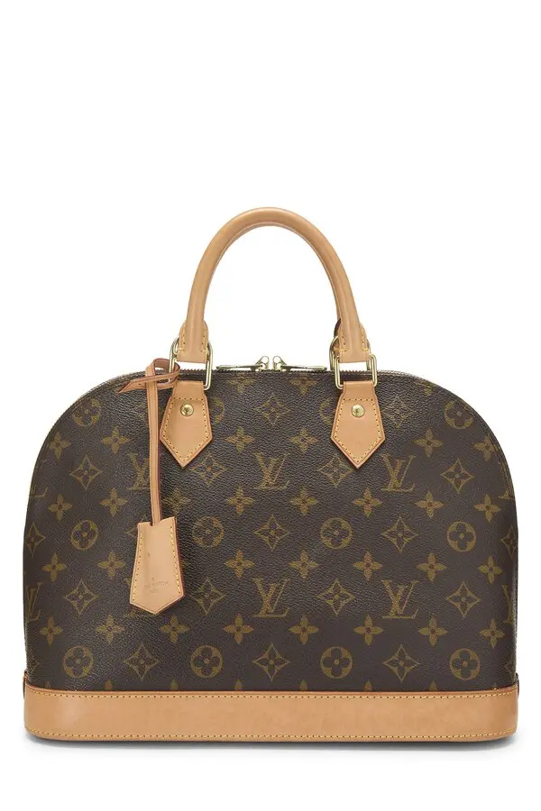 LOUIS VUITTON Monogram Alma Handbag - Brown