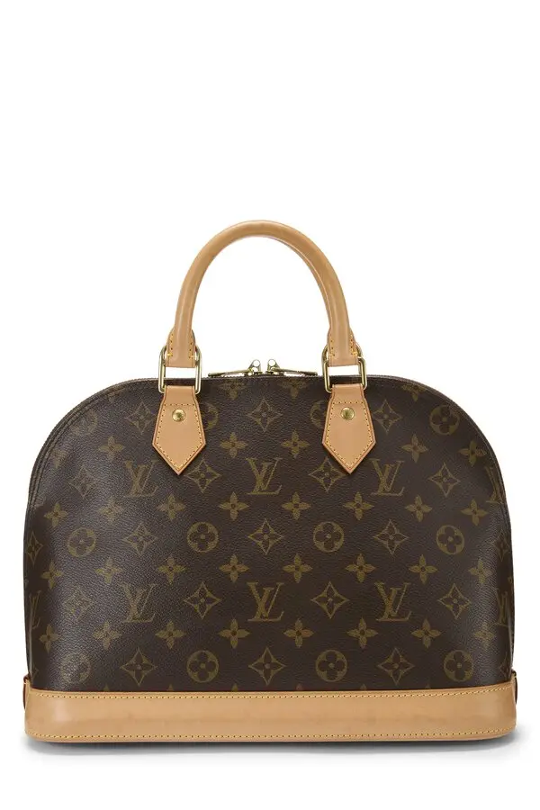 LOUIS VUITTON Monogram Alma Handbag - Brown