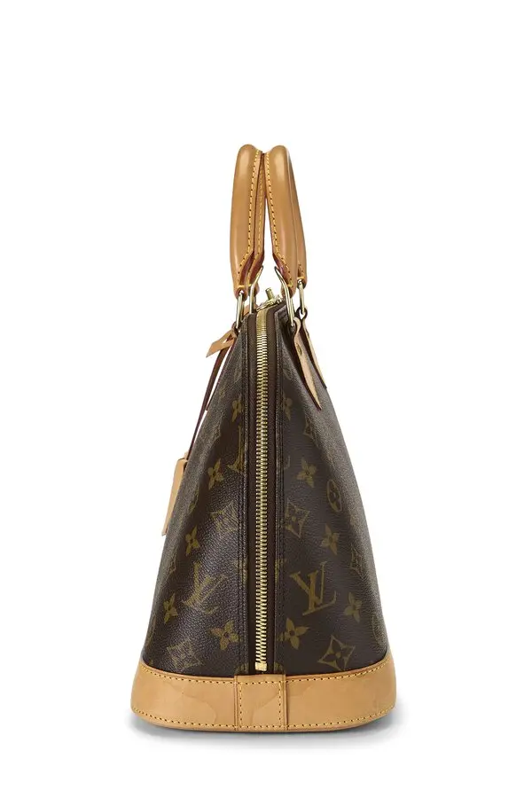 LOUIS VUITTON Monogram Alma Handbag - Brown