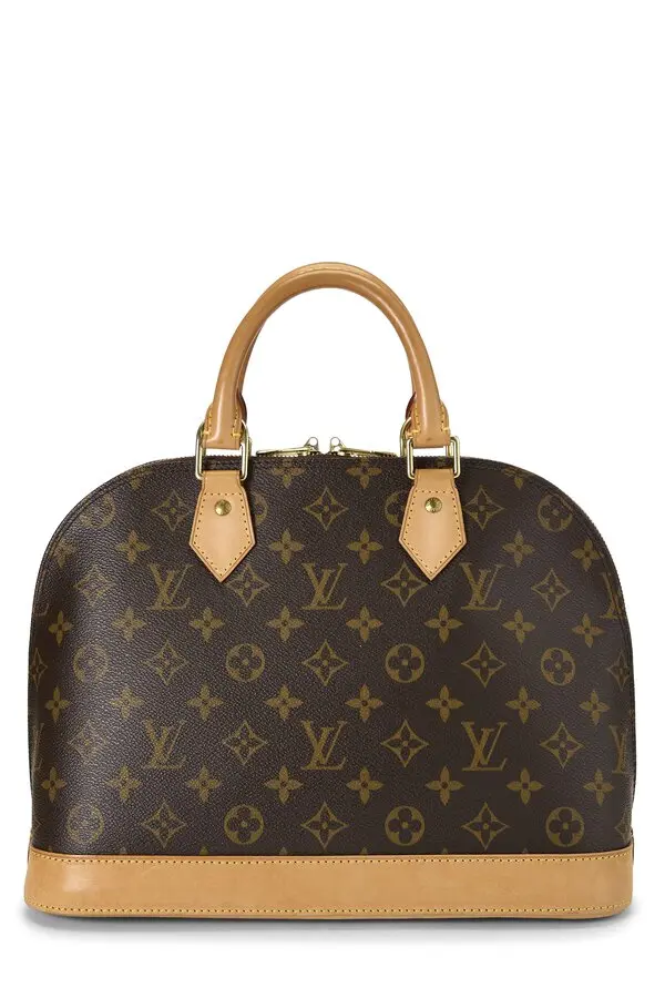 LOUIS VUITTON Monogram Alma Handbag - Brown