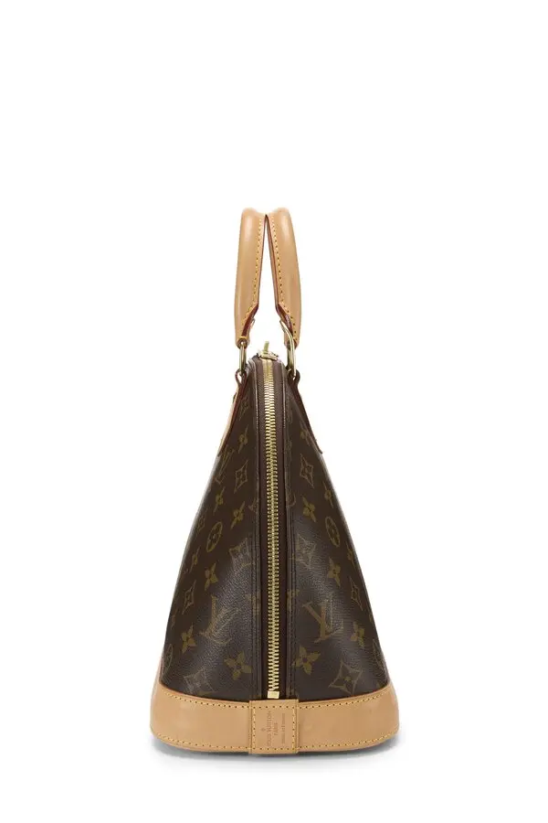 LOUIS VUITTON Monogram Alma Handbag - Brown